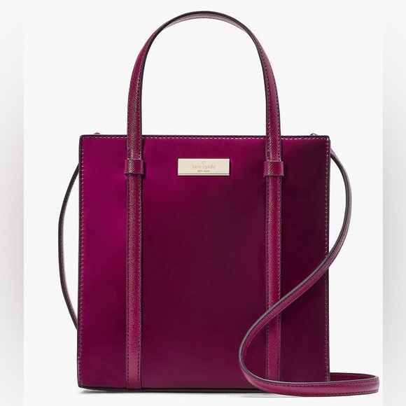 kate spade | Bags | Kate Spade Kenzie Small Tote Dark Raspberry Nwt ...